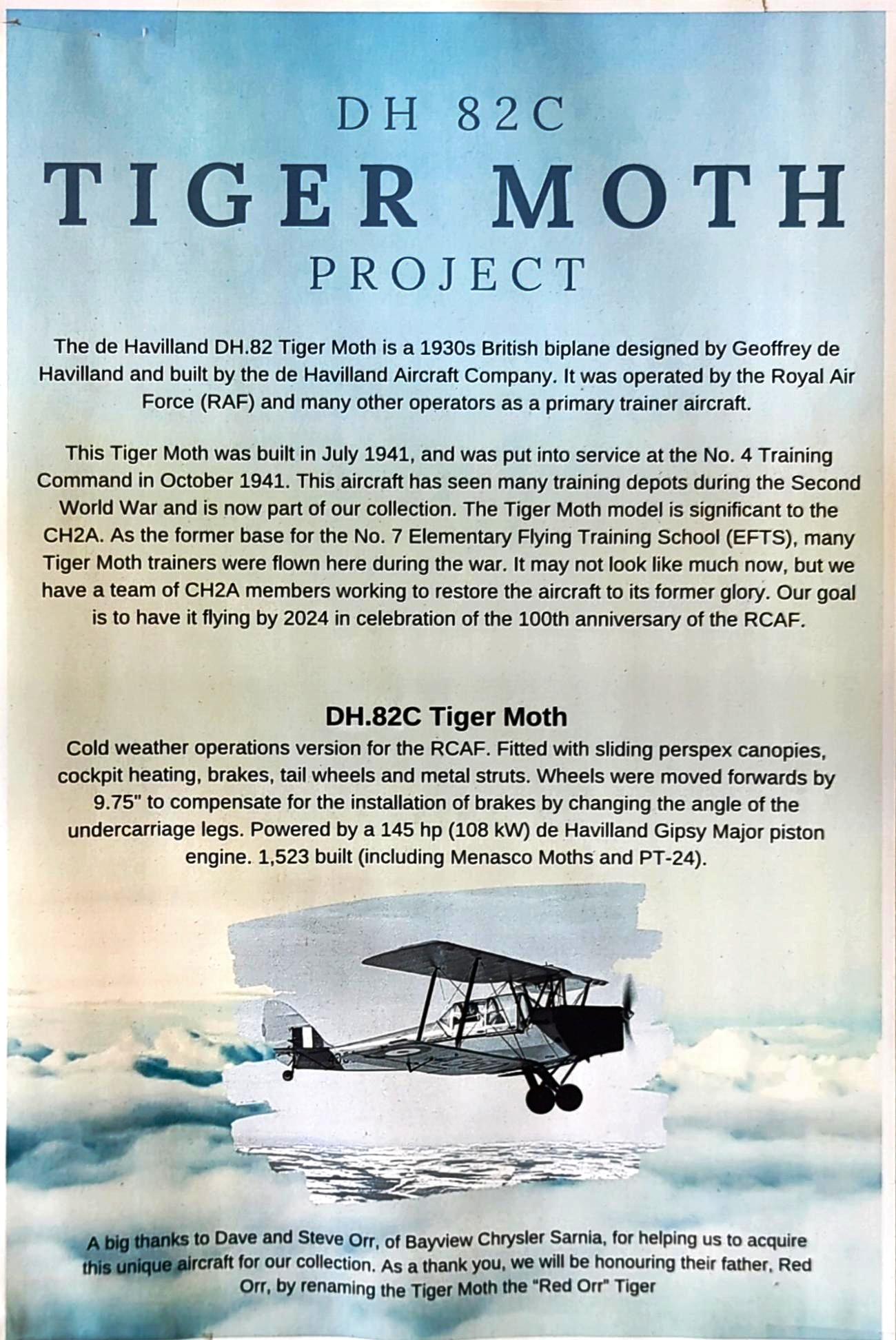 de Havilland Tiger Moth – Canadian Aviation Museum
