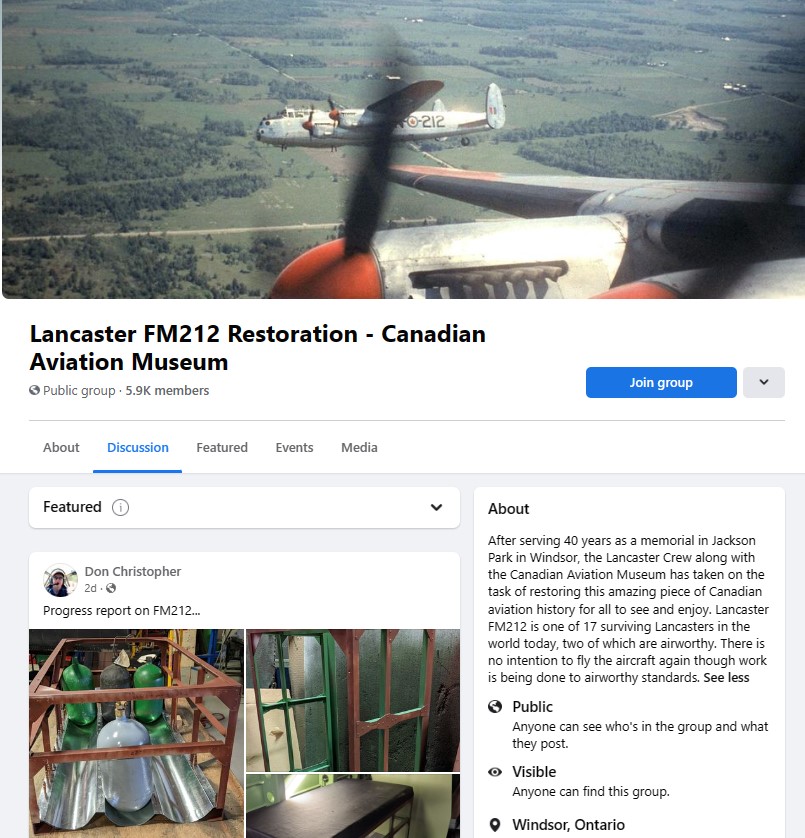 AVRO LANCASTER (FM212) – Canadian Aviation Museum